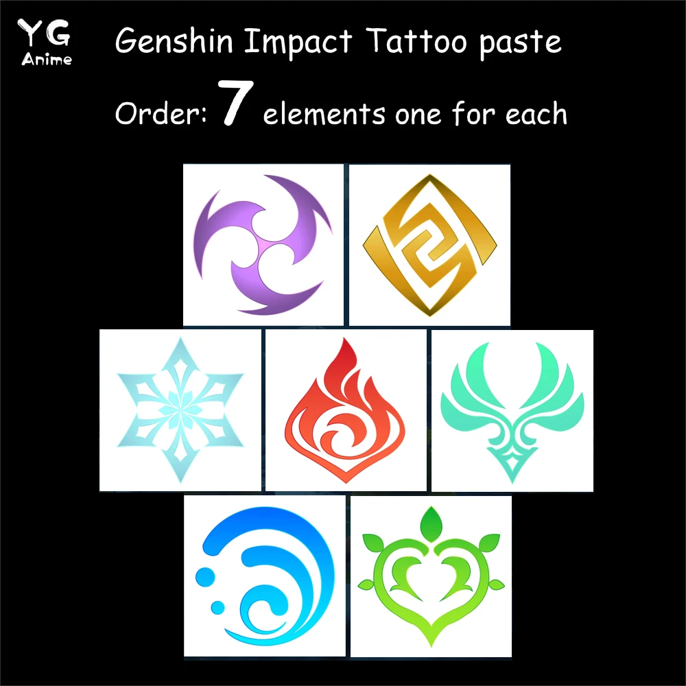 Elemental Symbols Tattoo