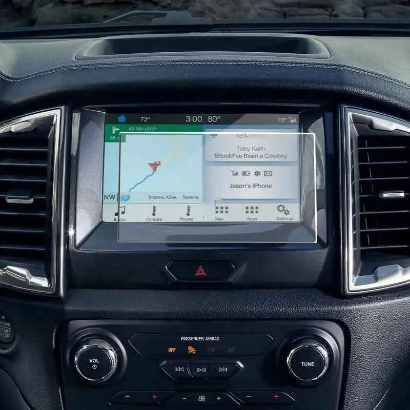 For-Ford-Ranger-2019-2020-2021-Car-GPS-Navigation-Film-LCD-Screen ...