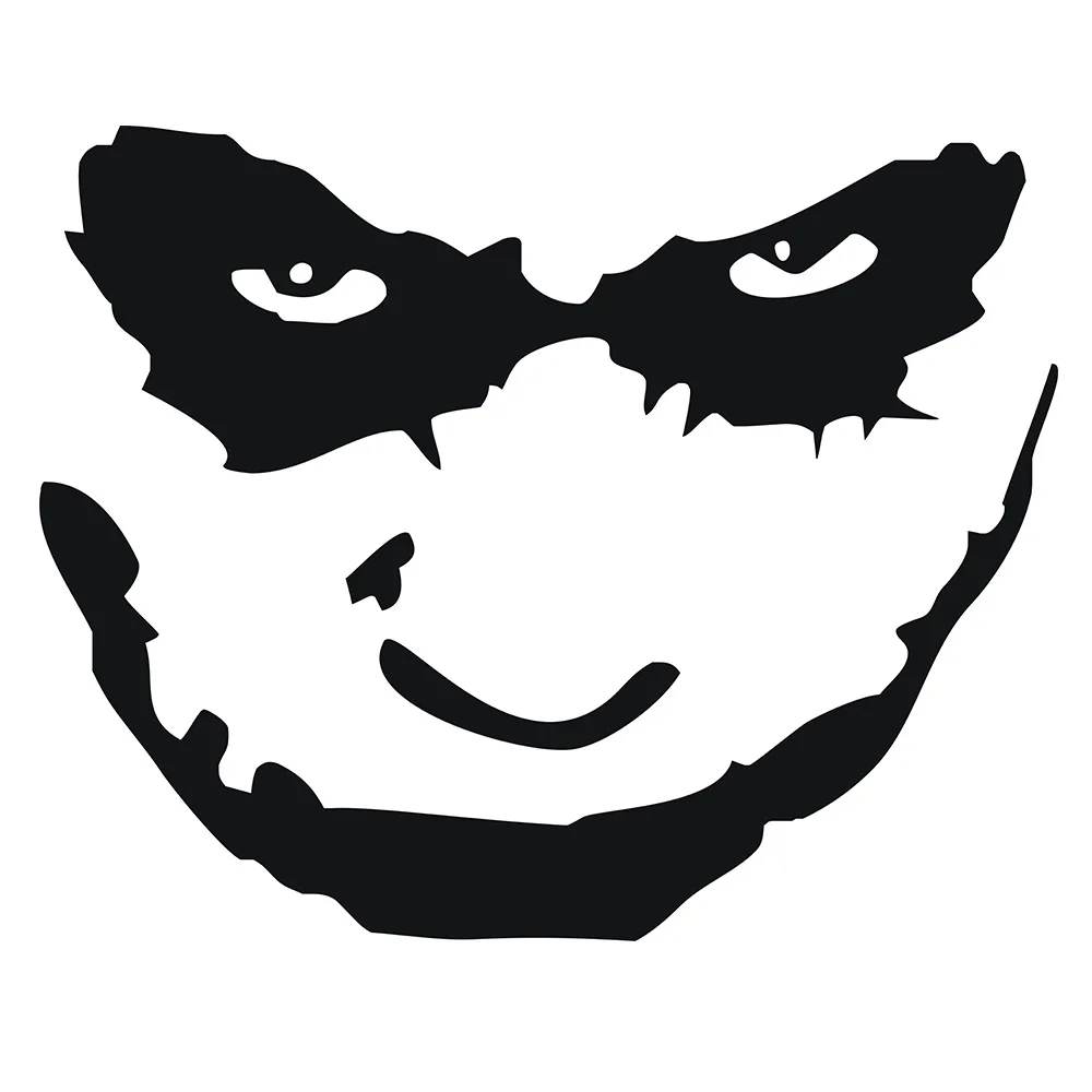 The Joker Face Silhouette