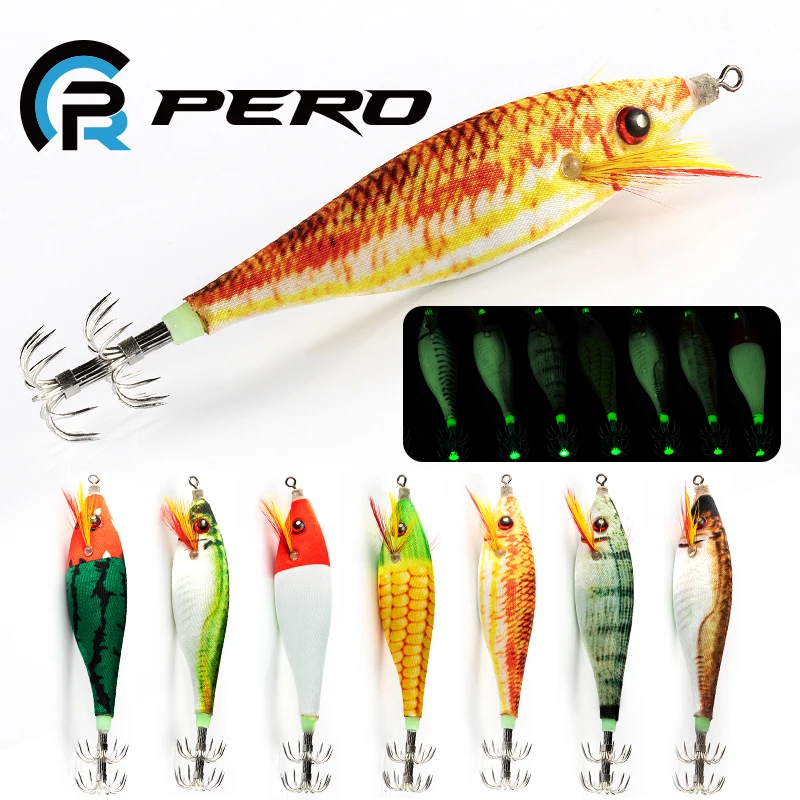 PERO 70mm 10g poteras calamar,señuelo de calamar, anzuelo de pesca ...