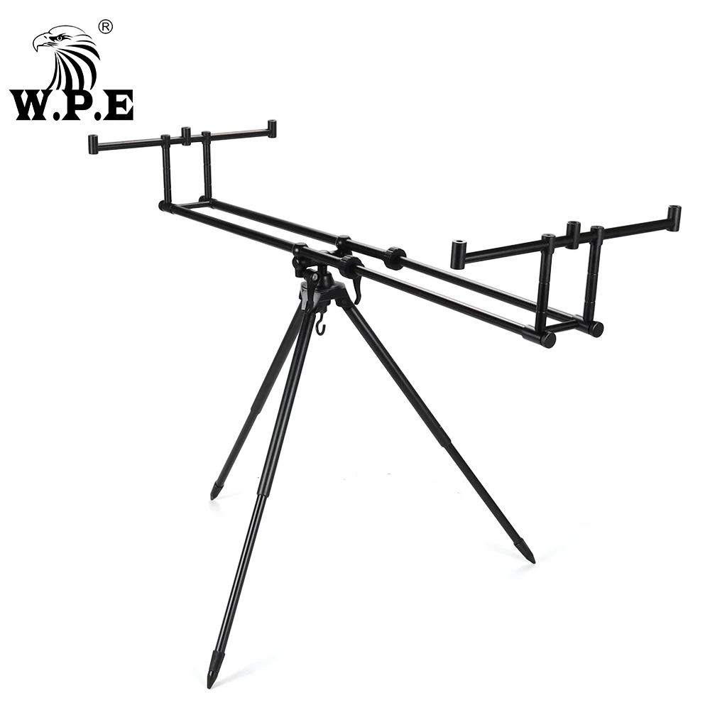 W.P.E Fishing Rod Pod Carp Fishing Pole Adjustable Retractable Folding ...