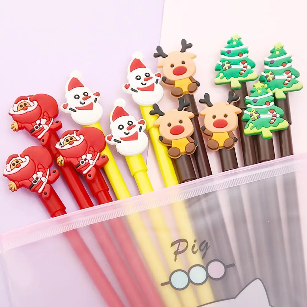 12/100Pcs Cool Funny Cute Christmas Gel Pen Kawaii Office Accessory ...