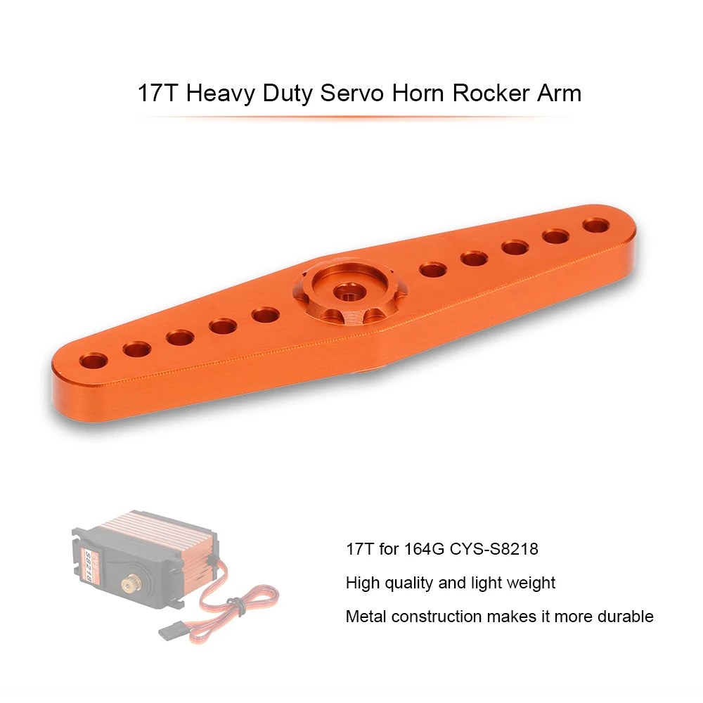 RCMOY-CNC-Aluminium-Heavy-Duty-Servo-Horn-rocker-arm-17T-17-Tooth-for ...