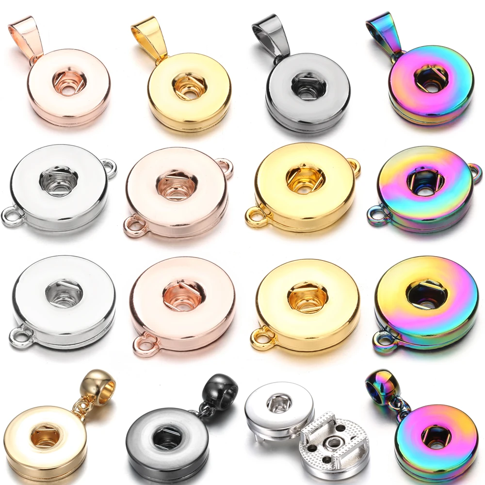 10pcs/lot New 12mm 18mm Snap Jewelry Finding For Make Snap Button ...