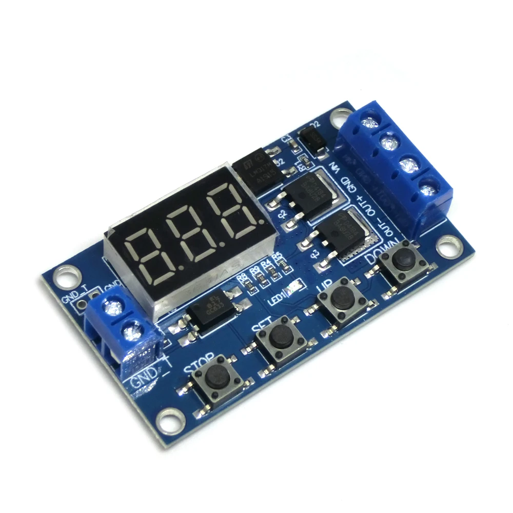 Dc 5V ~ 36V Dual Mos Led Digital Time Delay Relay Trigger Ciklusidőzítő ...