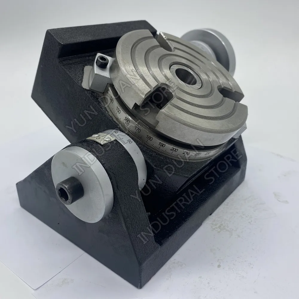 Tilt 0 90 Degree Indexing Plate 5" Inch TSK125 Tilting CNC Rotary Table ...