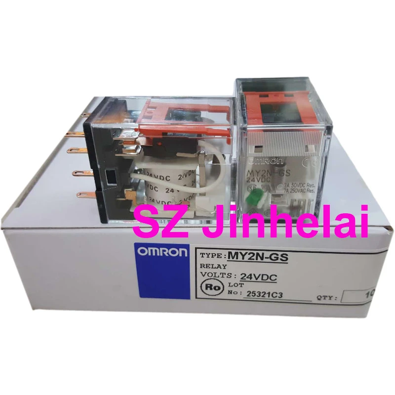 10pcs Omron My2n-gs Dc24v Authentic Original Intermediate Relay Relays ...