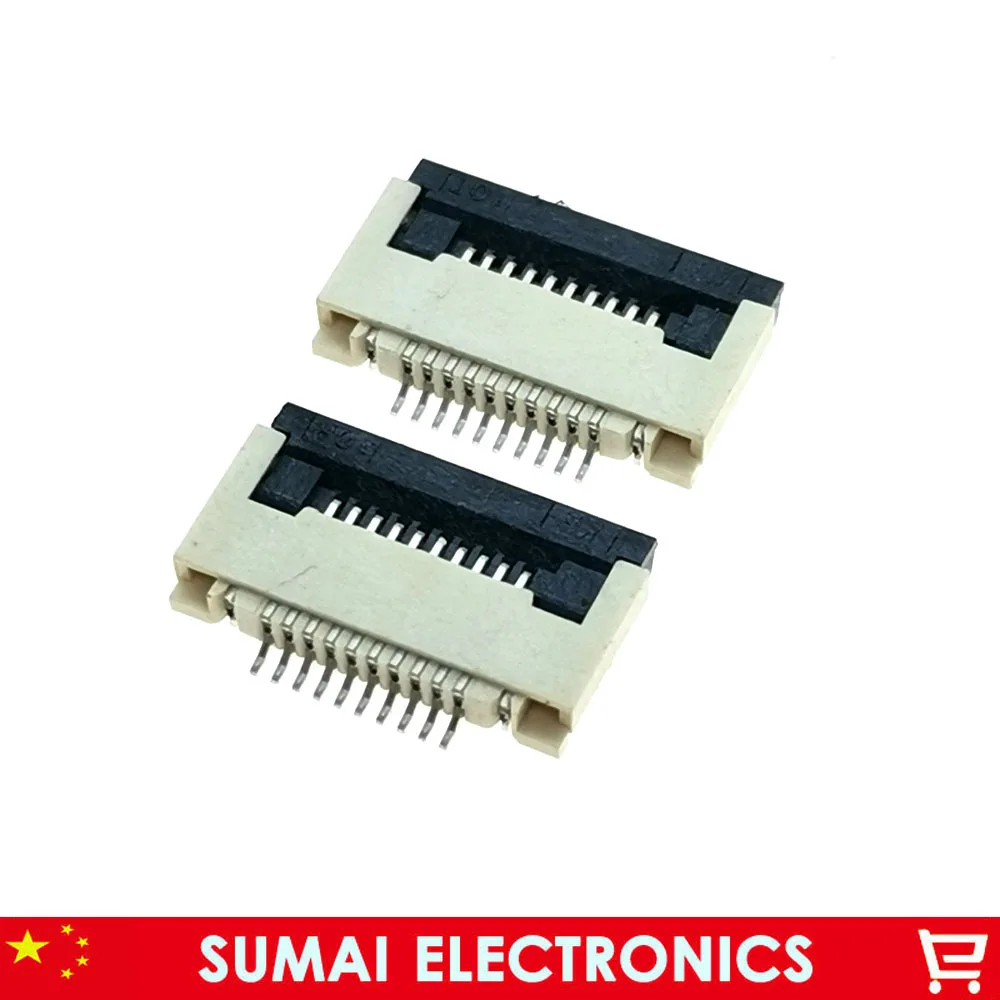 Sample,10 Pcs Fpc/ffc Connector Cable Socket 10 Pin 0.5mm Connector For ...