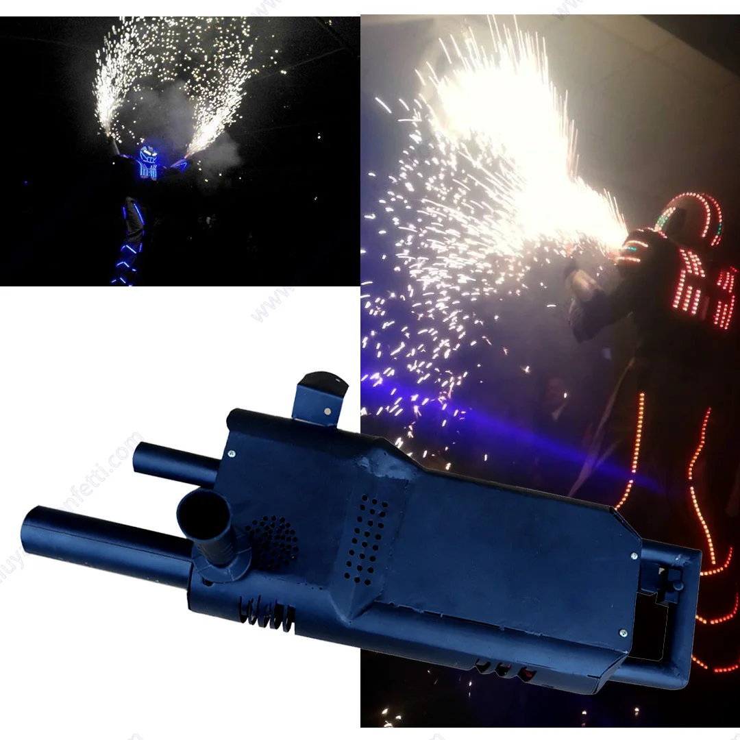 Cold Spark Pyro Gun Firework Machine Hand Event Sparkler Stage Fountain ...