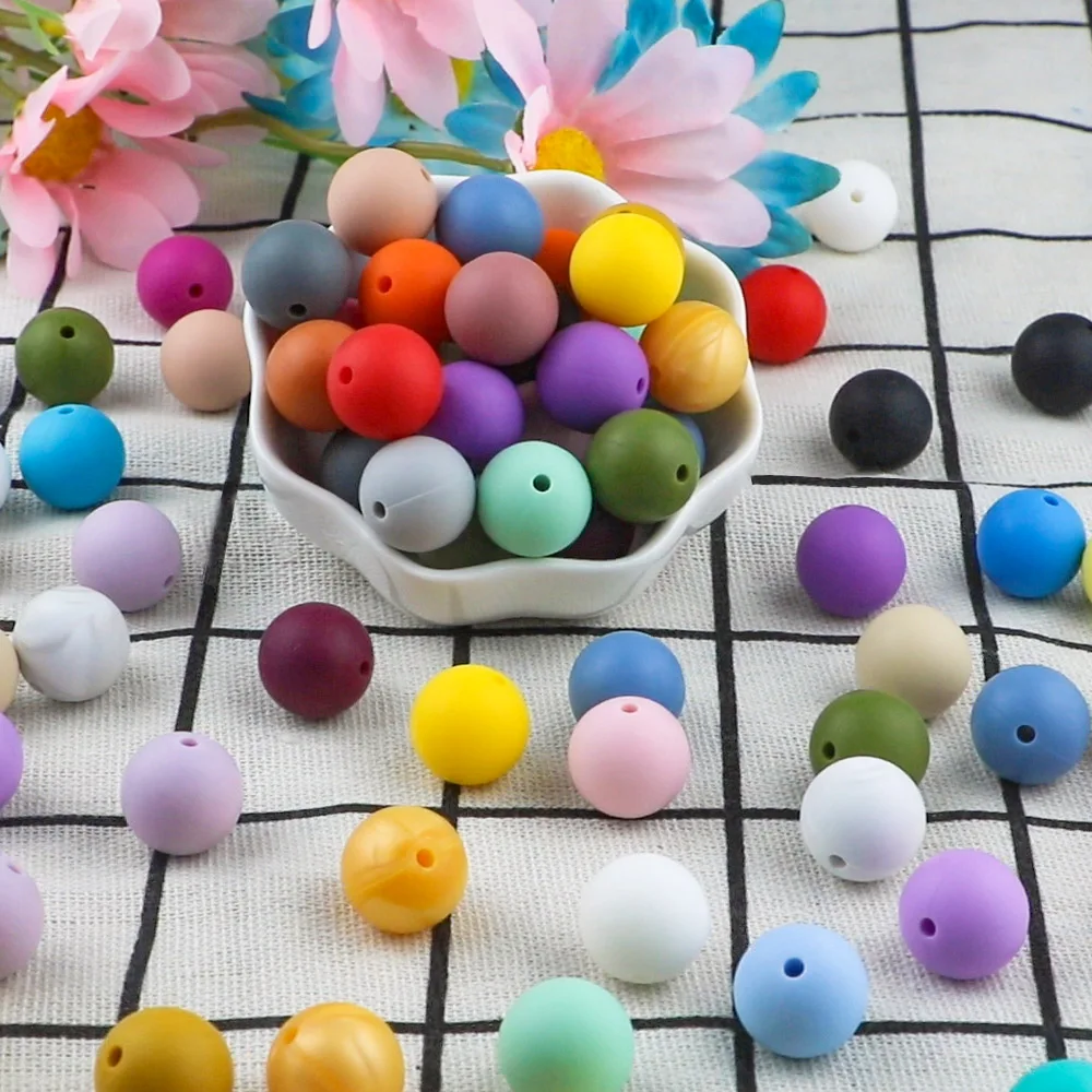 Kovict-15mm-50pcs-lot-Silicone-Beads-Baby-Teething-Beads-Baby-Teether ...