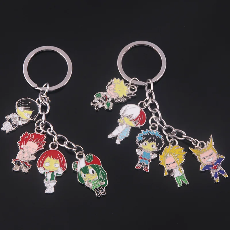 Anime-My-Hero-Academia-Keychain-Key-Ring-Cartoon-Boku-No-Hero-Academia ...