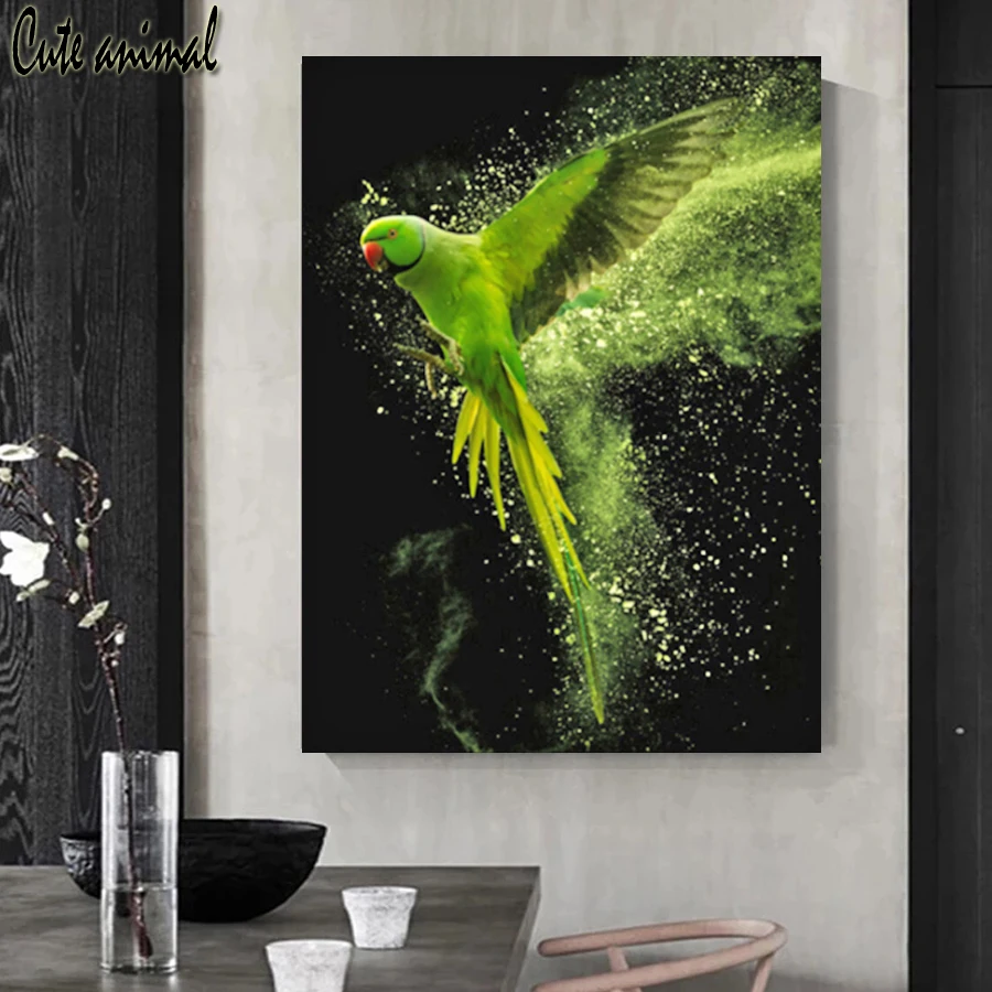 Parrot Flying Painting