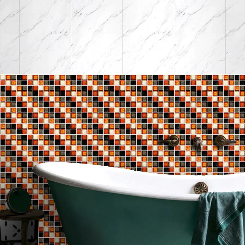 Solid-Color-Mosaic-Tiles-Wall-Stickers-Kitchen-Bathroom-Wall-Decals ...