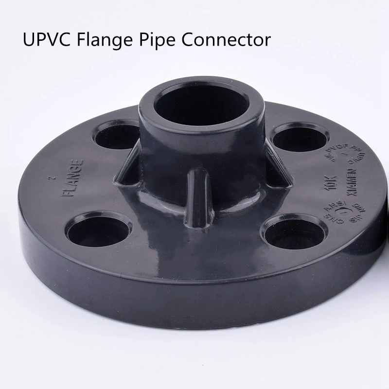 1-5pcs Hi-Quality UPVC 20 25 32 40 50 63 mm Flange Pipe Connector PVC ...