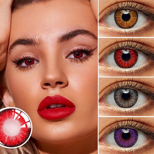 Red Eye Contacts Realistic