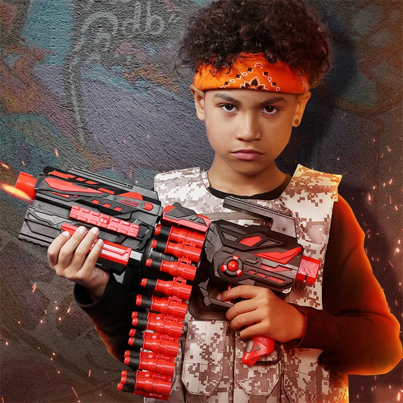 Serial Shot Toy Gun Burst Electric Soft Bullet Gun Large Bullet ...