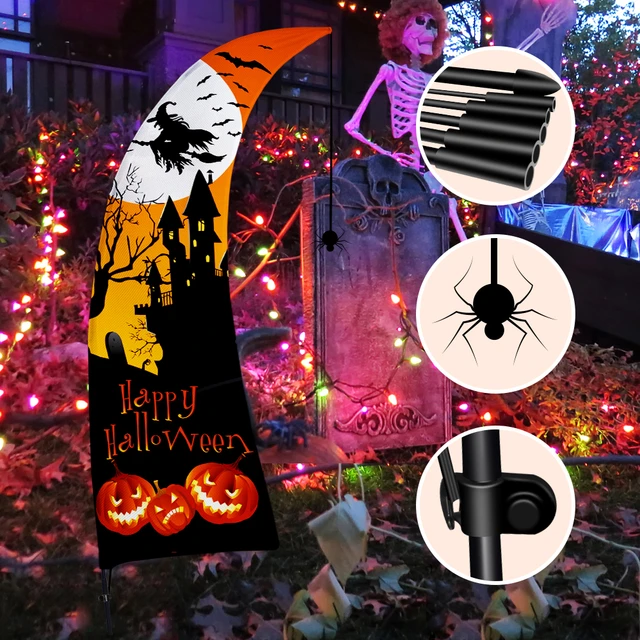 Halloween Ghost Feather Flag