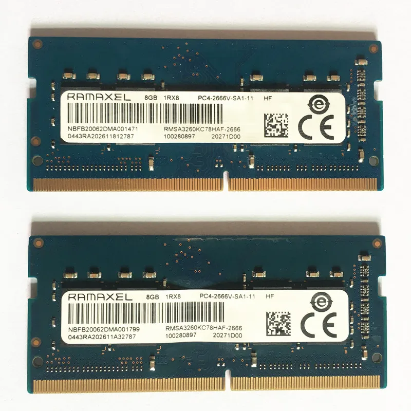 RAMAXEL DDR4 8GB 2666 RAMS 8GB 1Rx8 PC4-2666V -SA1-11 ddr4 8gb 2666mhz laptop memory ...