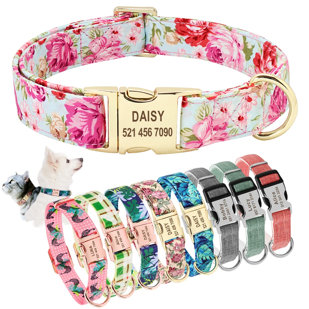Collar-personalizado-para-perros-y-gatos-collar-n-de-nailon-con-grabado-personalizado-para ...