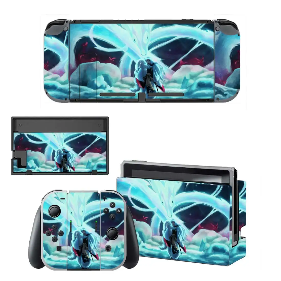 Inuyasha Vinyl Skin Protector Sticker For Nintendo Switch NS Console ...