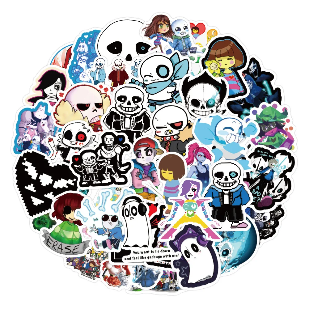 10-30-50pcs-Undertale-Hot-Games-Lable-Stickers-for-Cars-Motorcycles ...