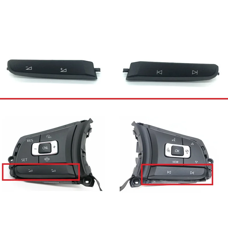 Car interior Steering wheel multifunction control Volume Option up&down ...