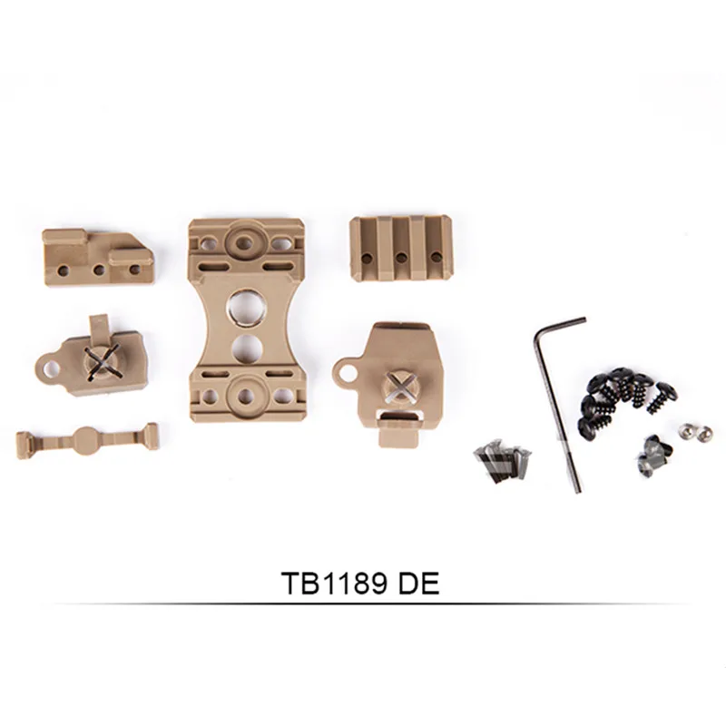 Tactical Utk Helmet Accessory Mount Tb1189-bk/de Tactical Helmet Guide ...