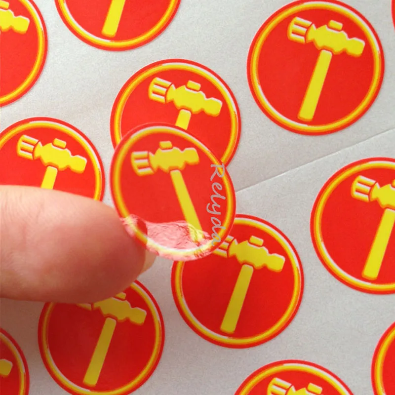 1000pcs-20x20mm-Circle-Red-Color-Printed-Logo-Tape-Product-Brand-Marker ...