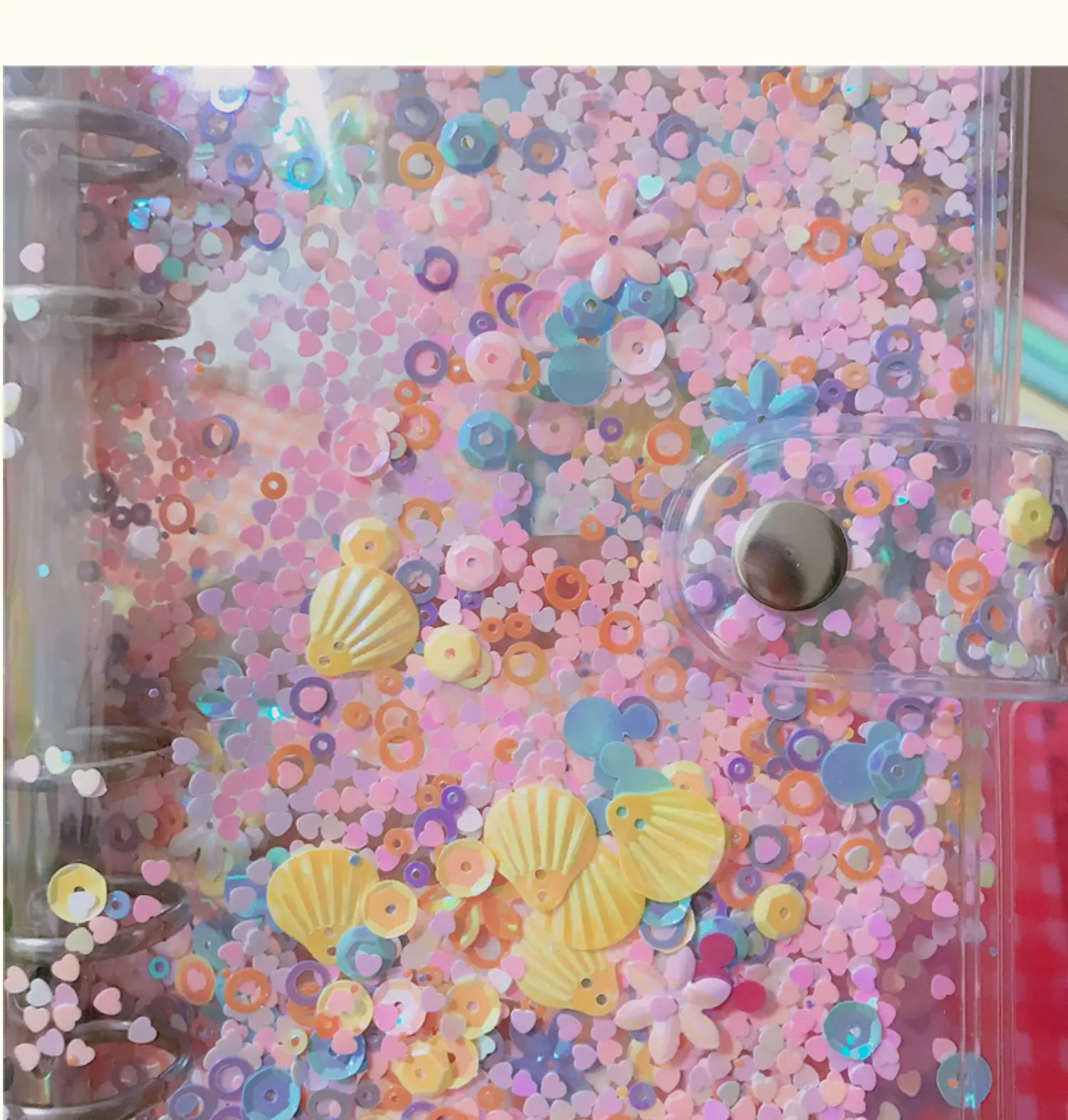 CARNET DE NOTES,pink Glitter-A6--Livre à main A5 A6 créatif avec 6 ...