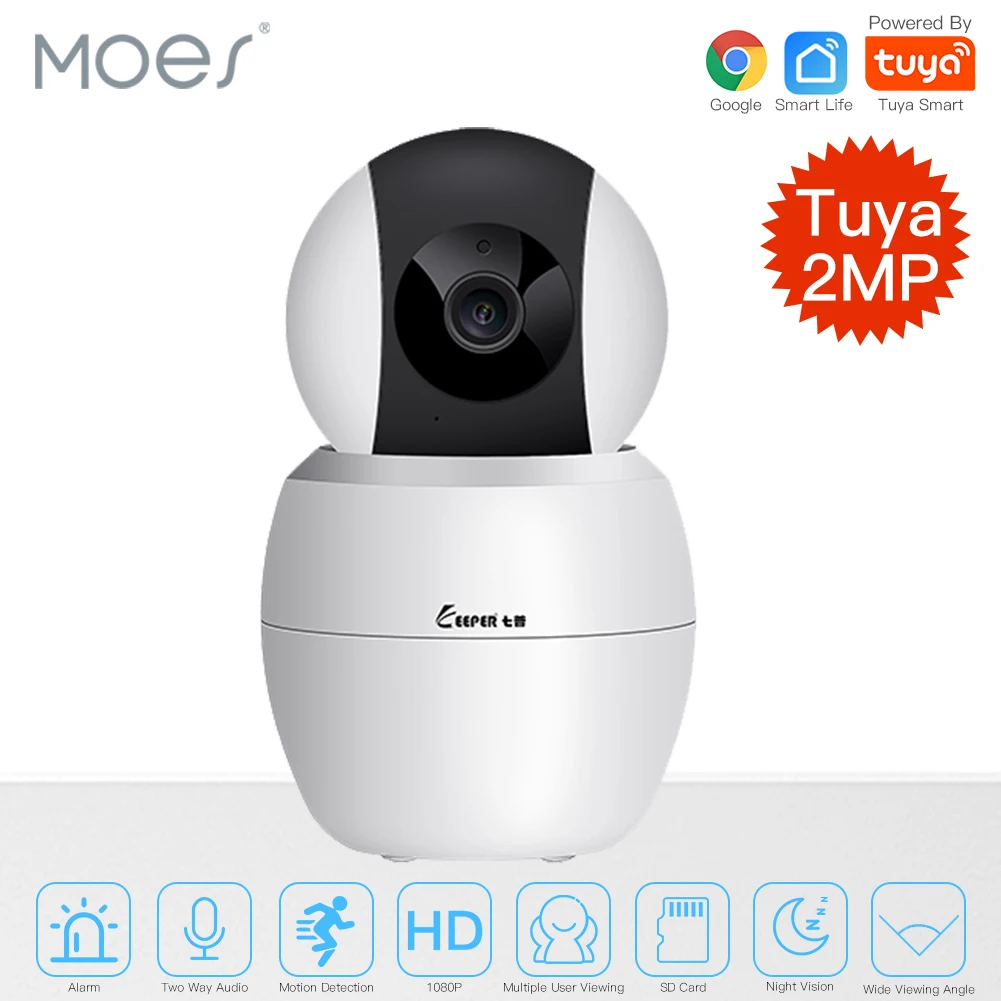 Tuya Smart Camera Wifi Security Rotating Camera Hd 1080p Network Two ...