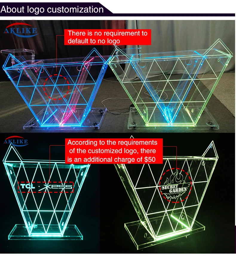 Bàn Bar Đèn Led Acrylic Dj Booth Thanh Bàn Trộn Bộ Điều Khiển Hệ Thống ...