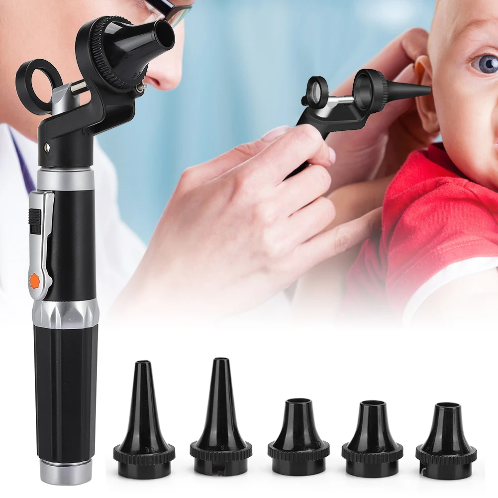 Portable-Electric-Otoscope-Diagnostic-Otoscope-LED-Light-Ear-Check ...