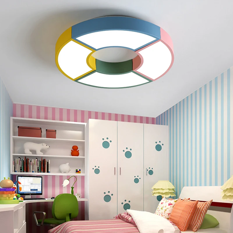 Macarons Ceiling Lights For Kids room Colorful round led ceiling light ...