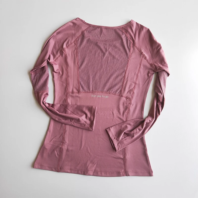 Long Sleeve Breathable Women's Sports & Yoga Mesh T Shirt - Women's ...