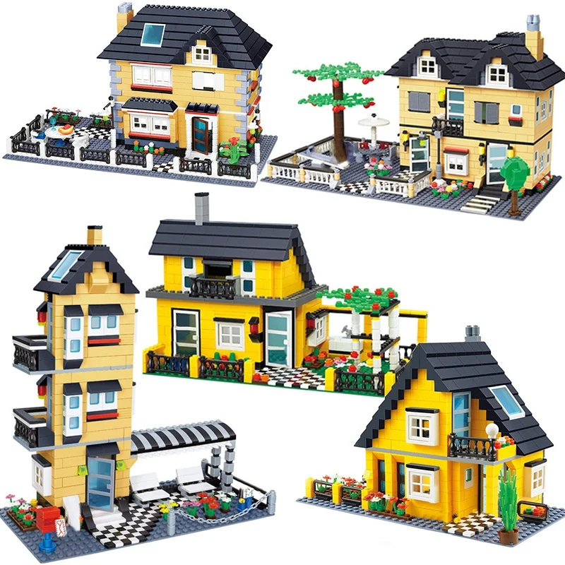 Children Bricks | Villa Block | Kids Toys | Sets - Compatible City ...