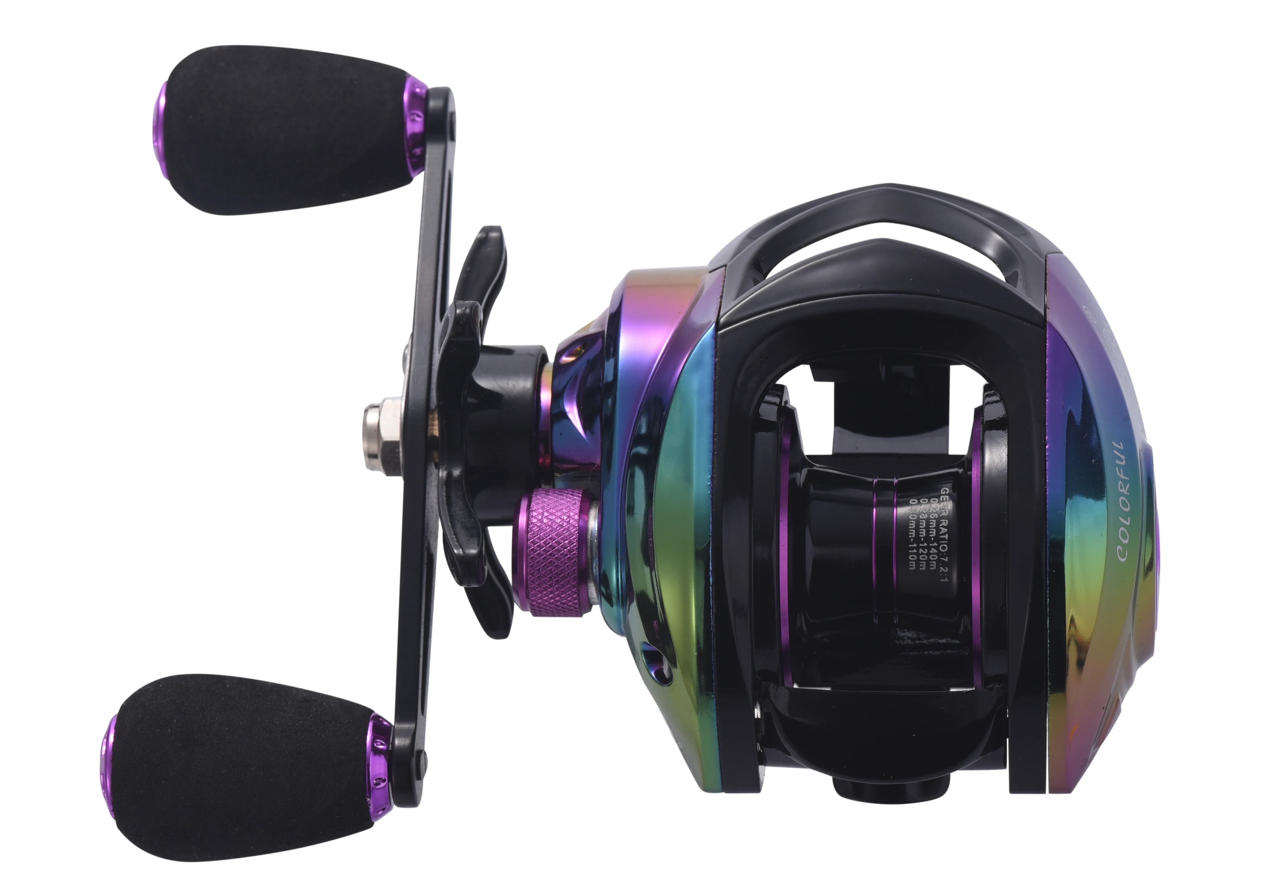 Lizard-Colorful-V-Shaped-Fishing-Reel-Baitcasting-Reel-Deep-Line-Spool ...