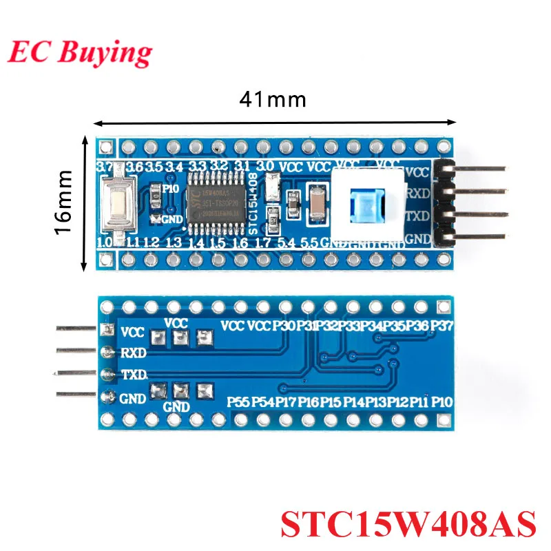 STC15W408AS Minimum 51 MCU Development Board Core System Learning ...