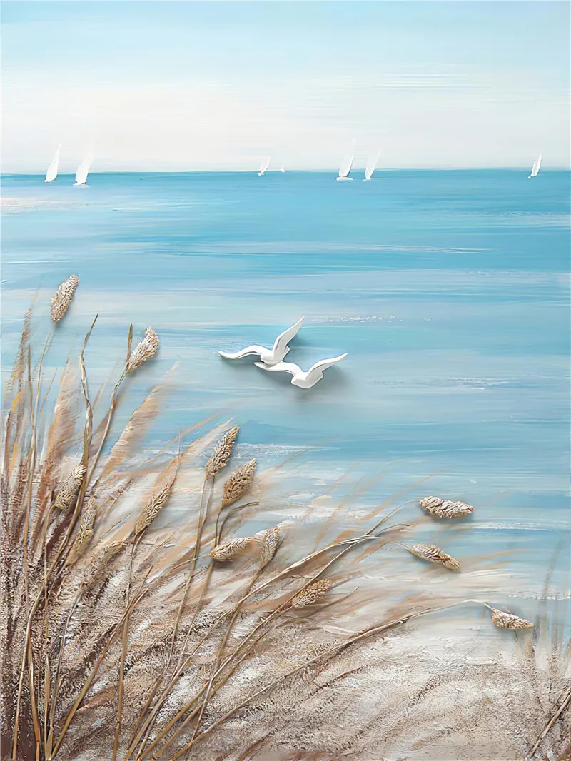 Simple Beach Scene Paintings