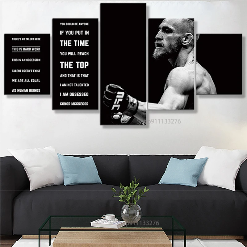 Conor McGregor Canvas UFC Room Decor Collage Materials etna.com.pe
