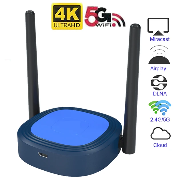 4K 1080P 5G Wifi Display Mirascreen HD miracast For Airplay DLNA Mirror ...