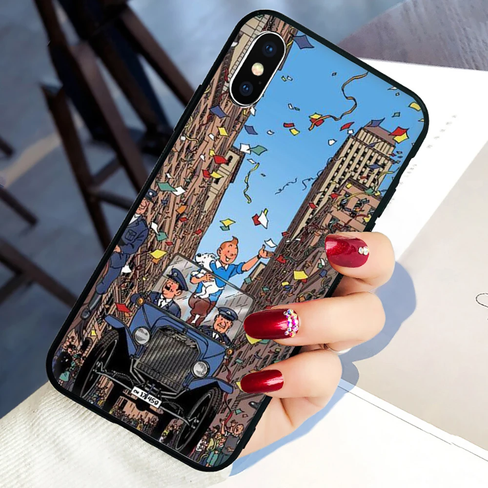 The Adventures Of Tintin New Fun Silicone Phone Cover Case For Iphone 5 ...