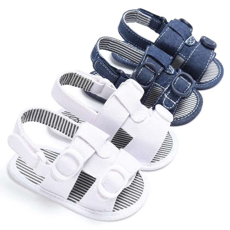 Infant-Toddler-Crib-Sandals-Newborn-Baby-Shoes-Boy-Girl-Denim-Canvas ...