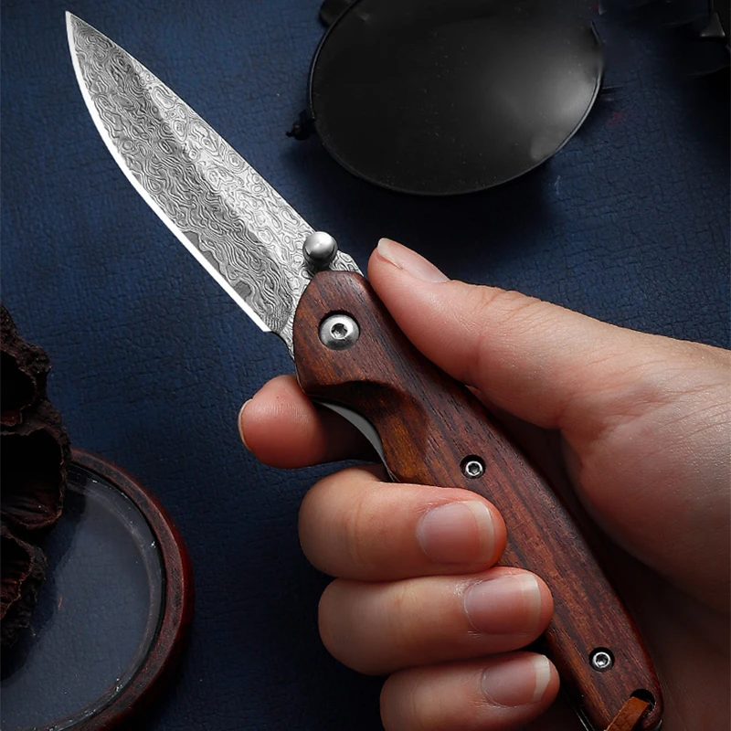Folding Knife Wood Handle