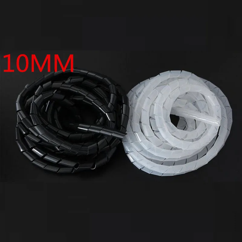 Spiral-wrapping-band-SWB-10-diameter-10mm-About-10M-Length-Black-White ...