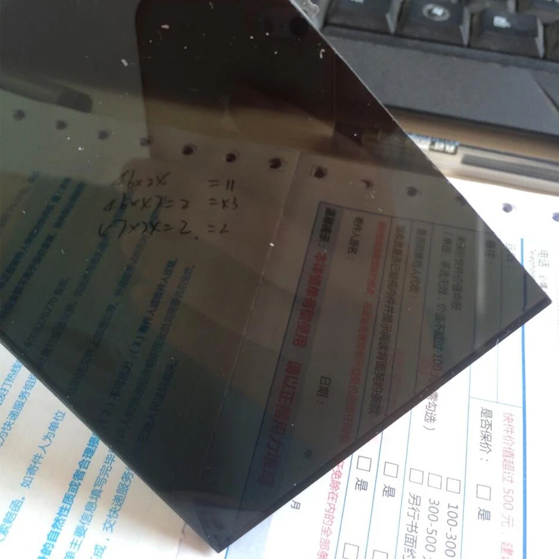 Transparent Black plastic Sheet acrylic board organic glass polymethyl ...