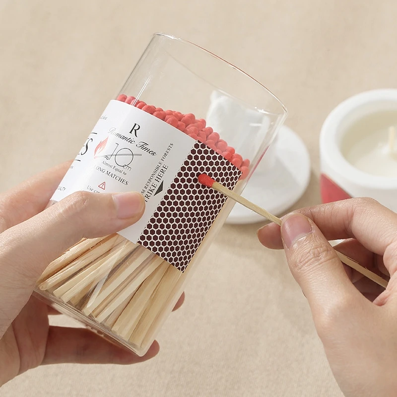 Candle Matches Glass Bottle | Glass Cigar Ignition Keeper | Glass ...