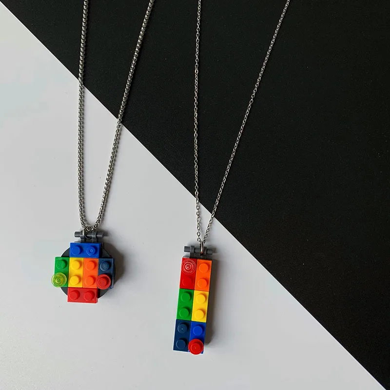 LGBT Pride Rainbow Building Block Chain Necklace (10 Pieces/Set) - Queerks™