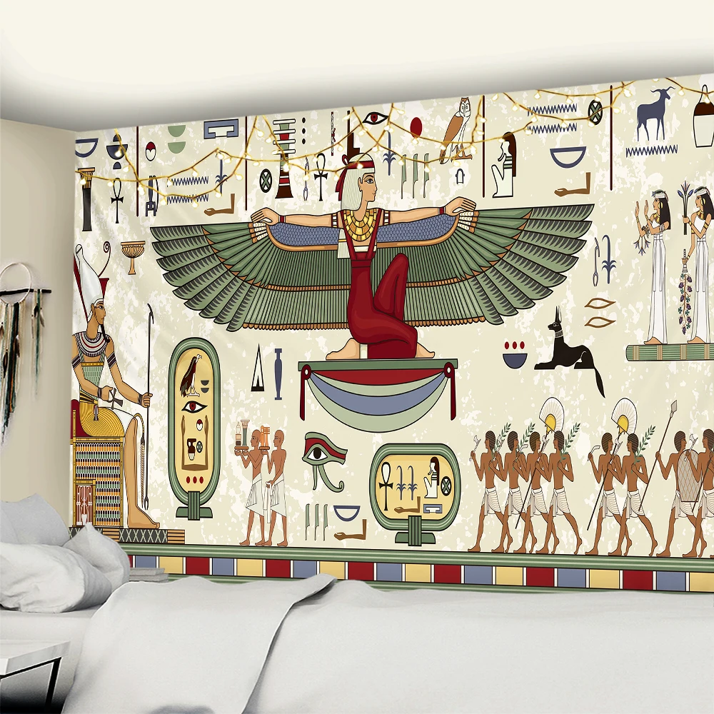 Mystical-Pharaoh-Mural-Background-Tapestry-Family-Bedroom-Living-Room ...