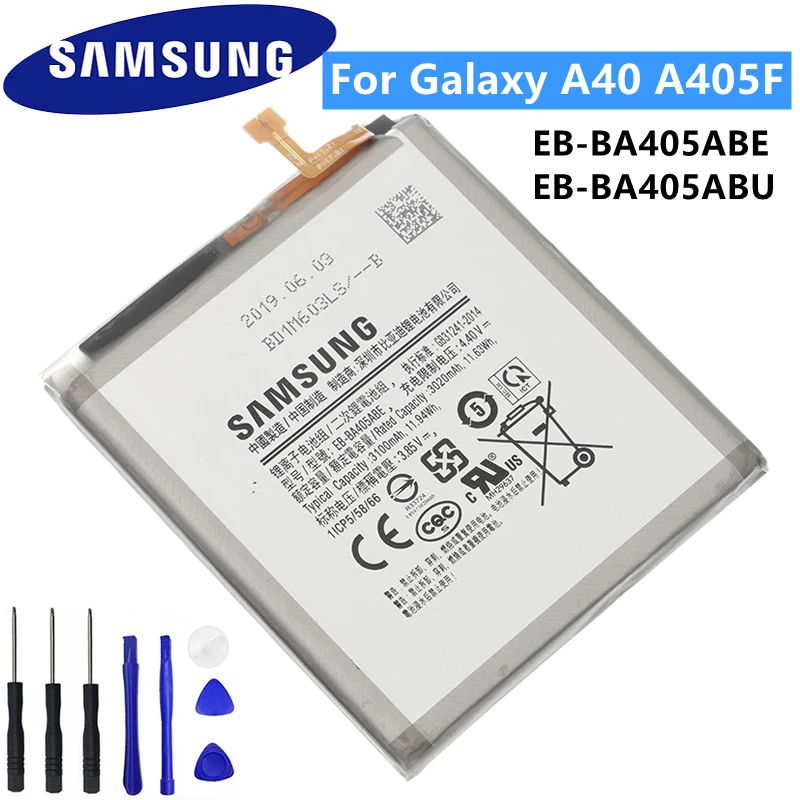 SAMSUNG Orginal EB BA405ABE EB BA405ABU 배터리 삼성 Galaxy A40 2019 SM ...