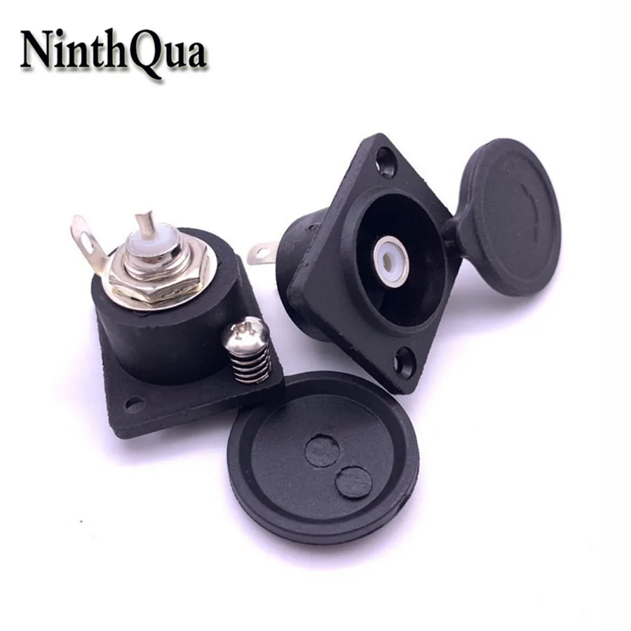 1pcs-Covered-Copper-RCA-jack-Electric-Car-Charger-Plug-Female-Connector ...